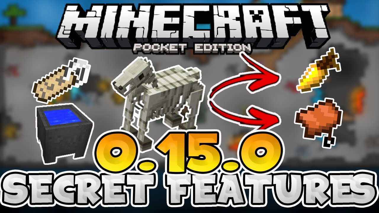 TOP SECRET FEATURES in 0.15.0!! // Secret Hidden Tricks in MCPE ...