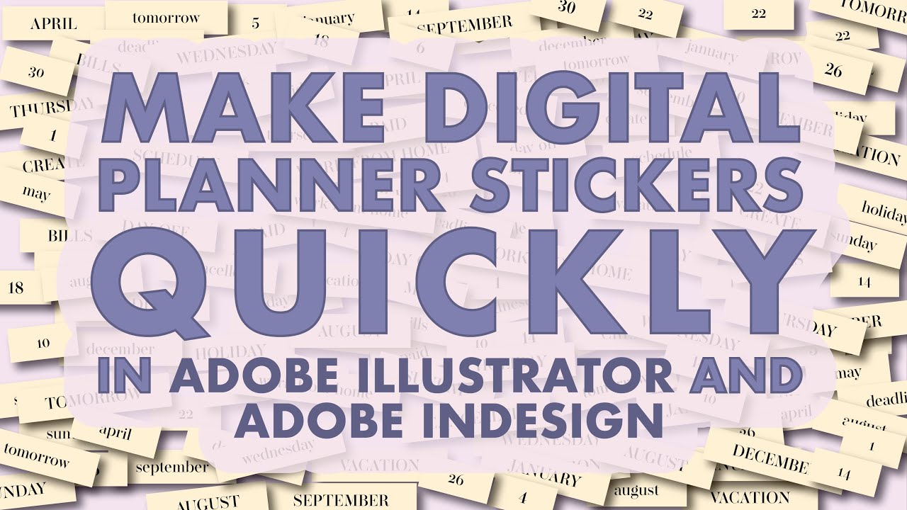How to Make Stickers Quickly Using Adobe InDesign and Adobe Illustrator ...