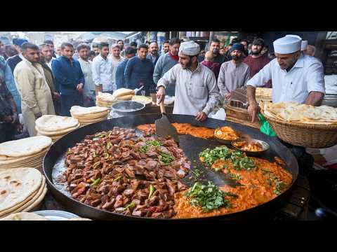 PAKISTANI SPECIAL TAWA MUTTON KALEJI FRY MAKING | MUTTON LIVER FRIED RECIPE | STREET FOOD PAKISTAN