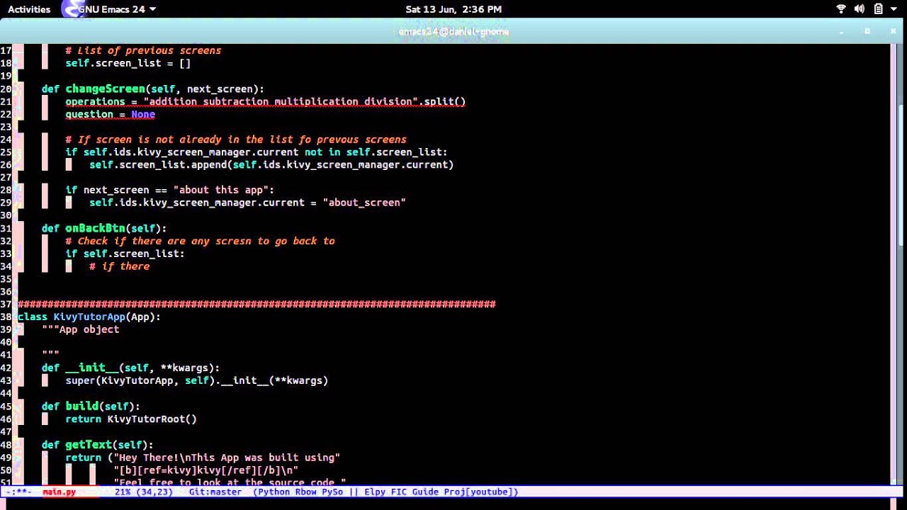 Kivy Tutorial Part 5 - Back Button Functionality - YouTube