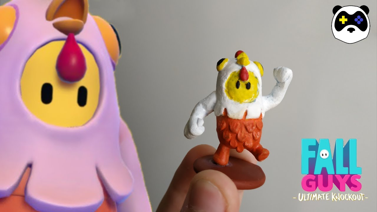 Making Chicken Skin / Fall Guys: Ultimate Knockout [Clay Art] - YouTube