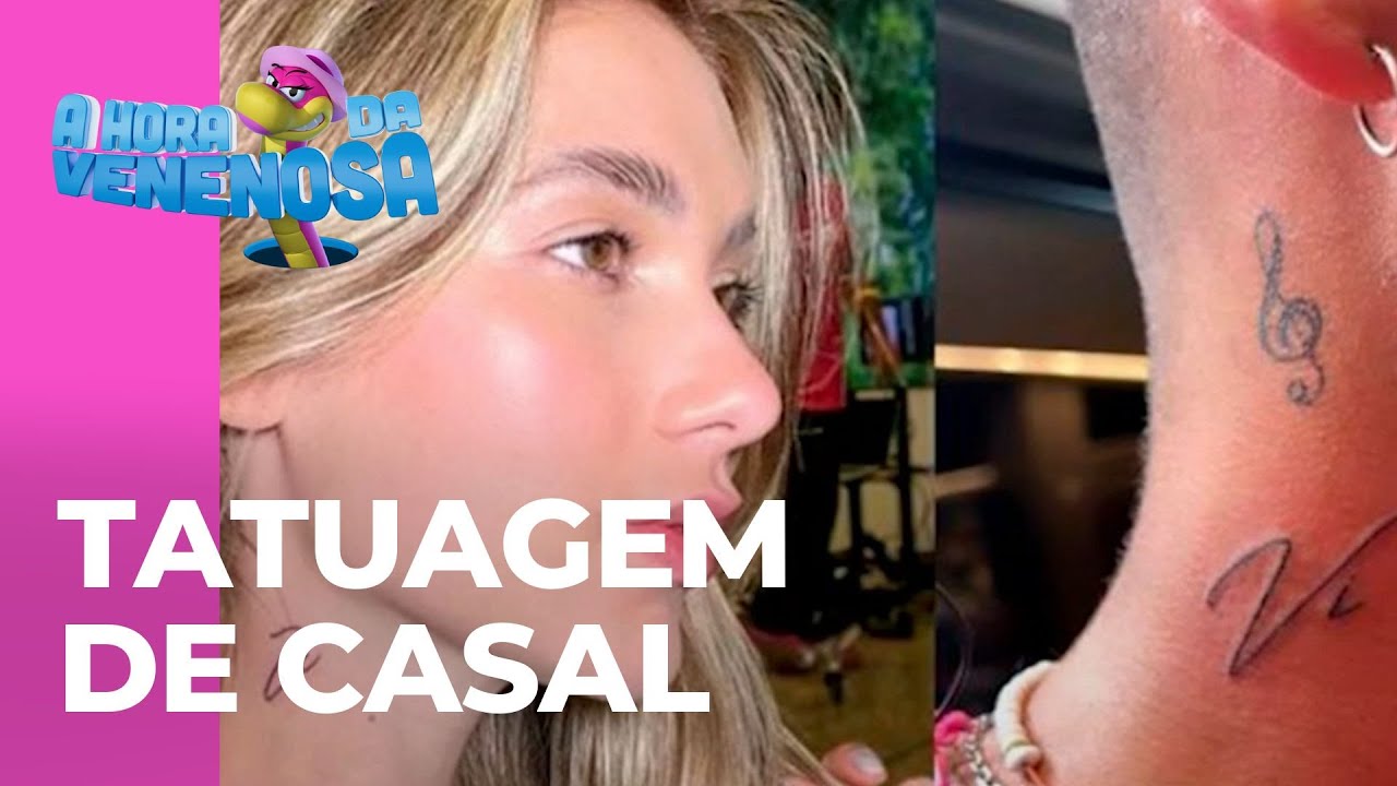 Virginia Fonseca e Zé Felipe fazem tatuagens românticas no pescoço ...