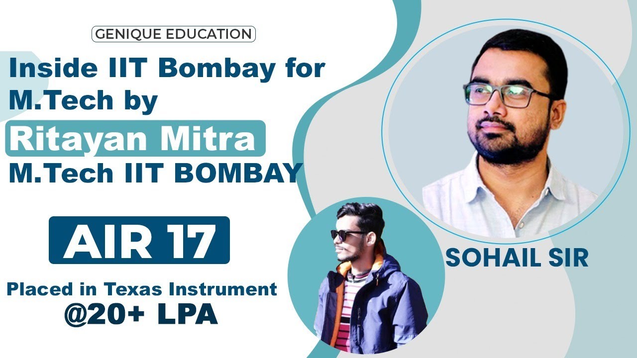 Inside IIT Bombay For M.Tech by Ritayan Mitra | 100% M.Tech Placement ...