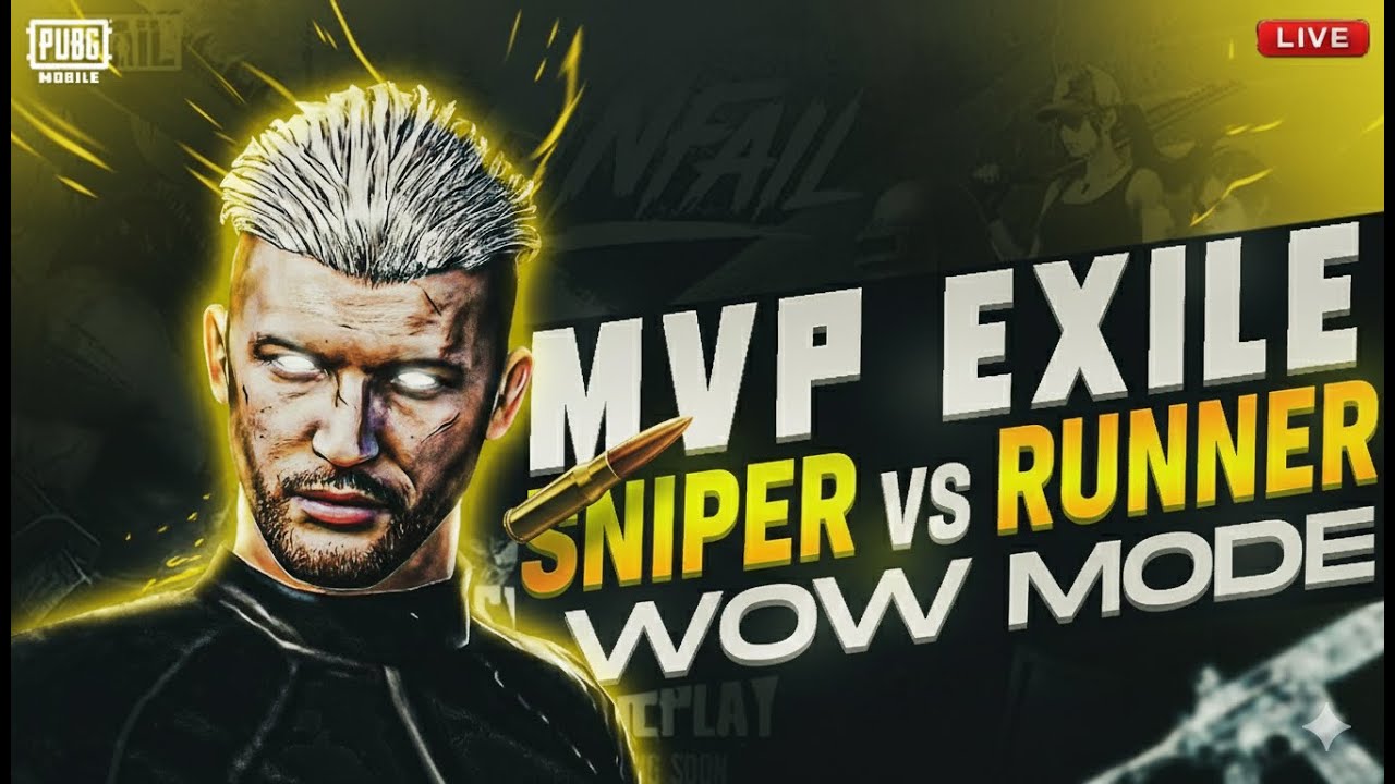 Sniper vs Runner Wow Mode | Wow Mode Live | MVP EXILE IS LIVE - YouTube