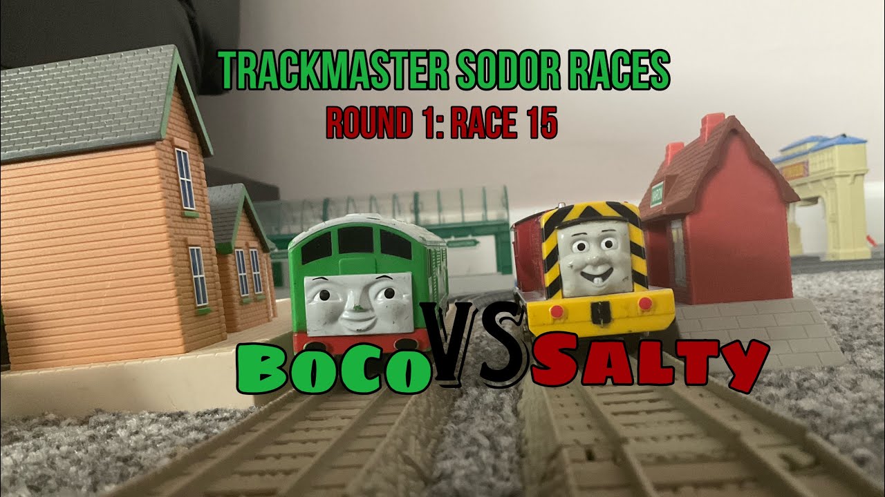 Trackmaster Sodor Races | Round 1: Race 15 | BoCo vs Salty - YouTube