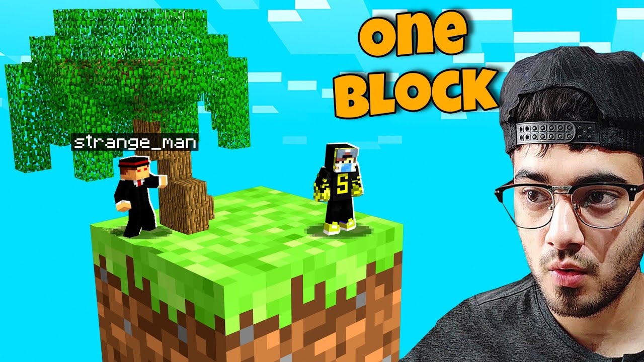 I Found a Strange Man in Modded One Block #4 - YouTube