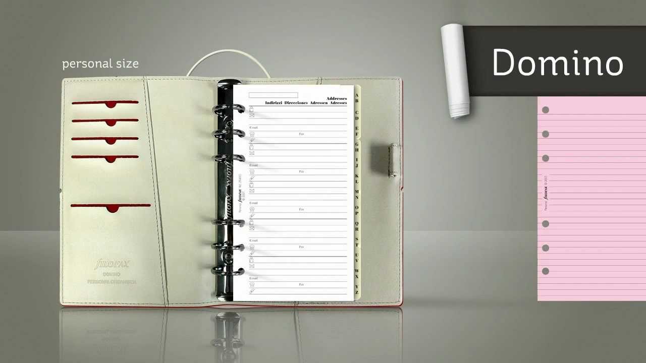 Filofax Domino Organisers - YouTube