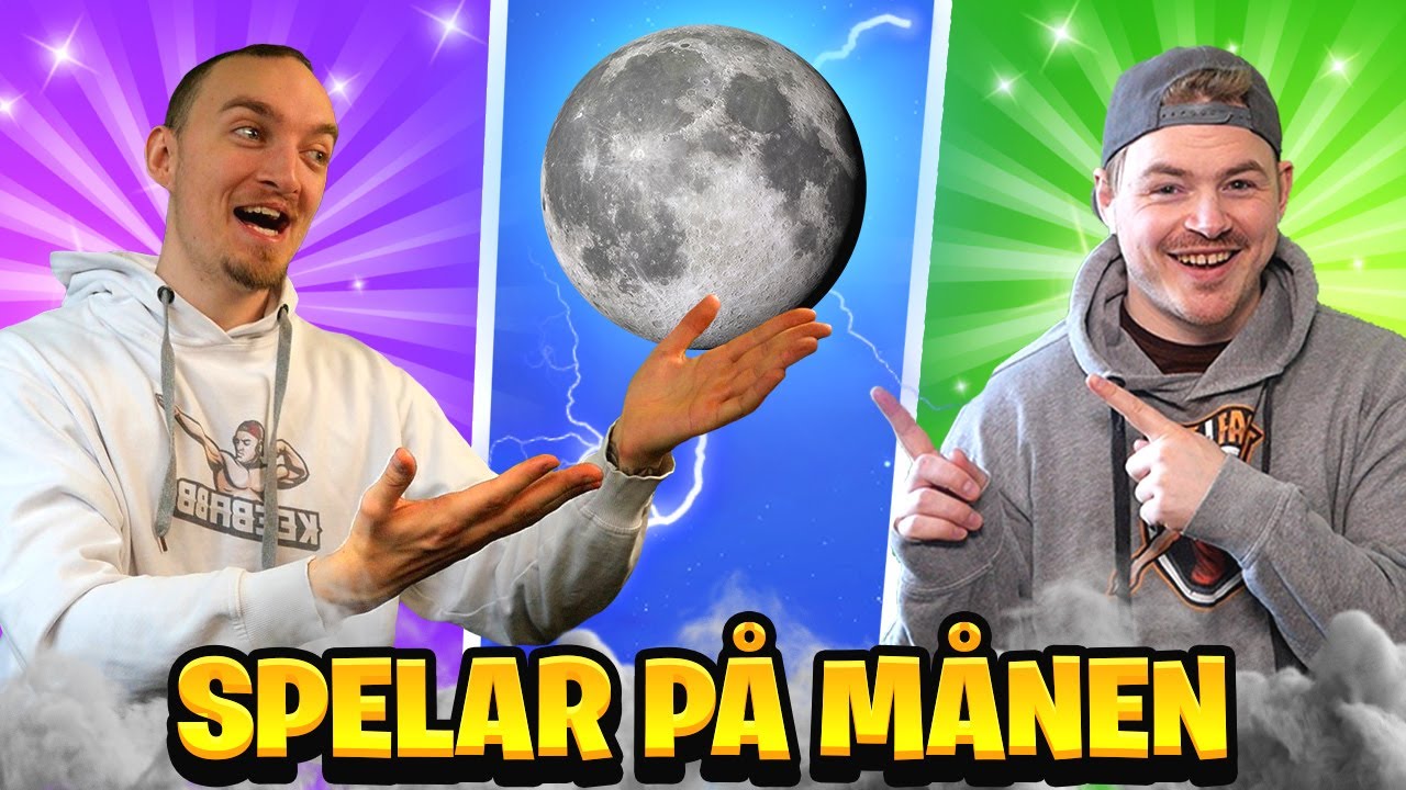 SPELAR FORTNITE PÅ MÅNEN - YouTube