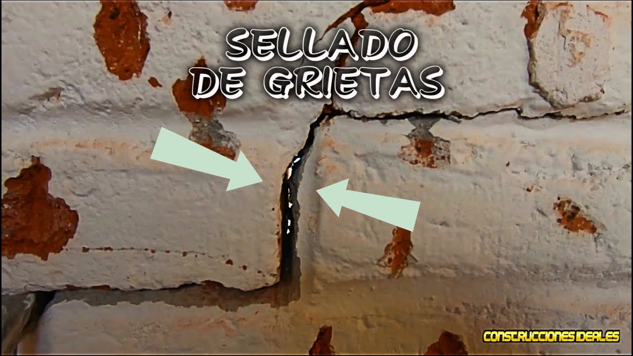 Sellado de Grietas en Muro | CONSTRUCCIONES IDEALES - YouTube