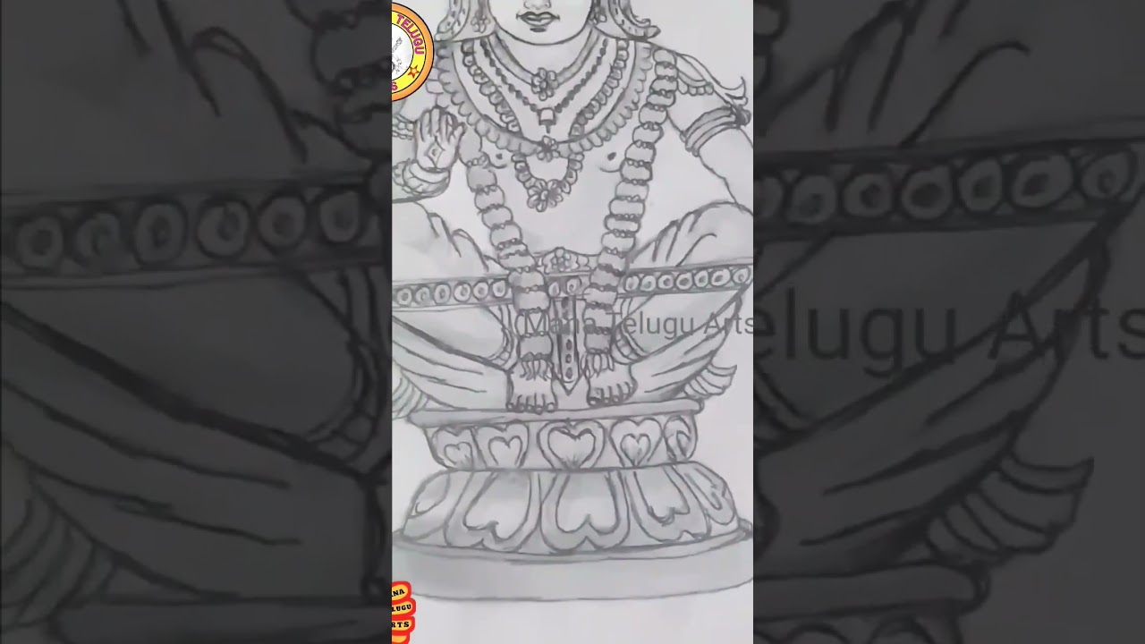 #Ayyappa Swamy Pencil Drawing || How To Draw Lord ayyappa Swamy Drawing ...