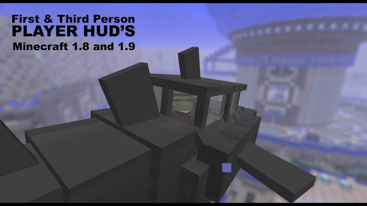 First and Third Person Player HUD Minecraft 1.8 & 1.9 - YouTube