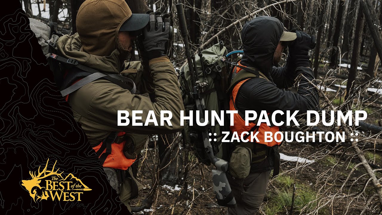 Pack Dump - Spring Bear Hunting with Zack Boughton - YouTube