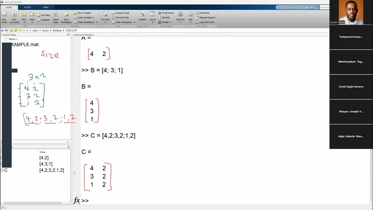 Vectors, Arrays and Matrix in MATLAB - YouTube
