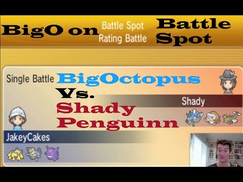 Pokémon X/Y Wifi Battle - BigO Vs. Shadypenguinn on Battle Spot!