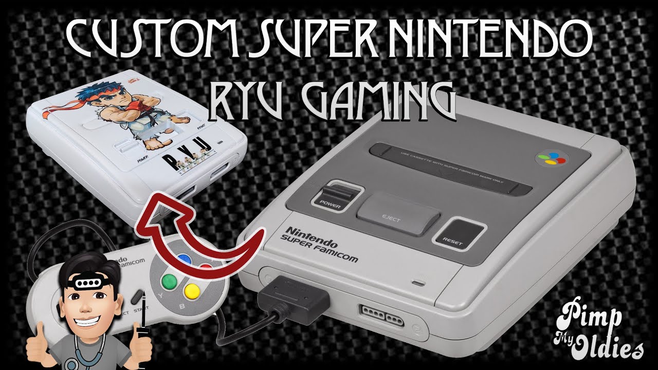 Custom d'une super nintendo pour Ryu Gaming. - YouTube