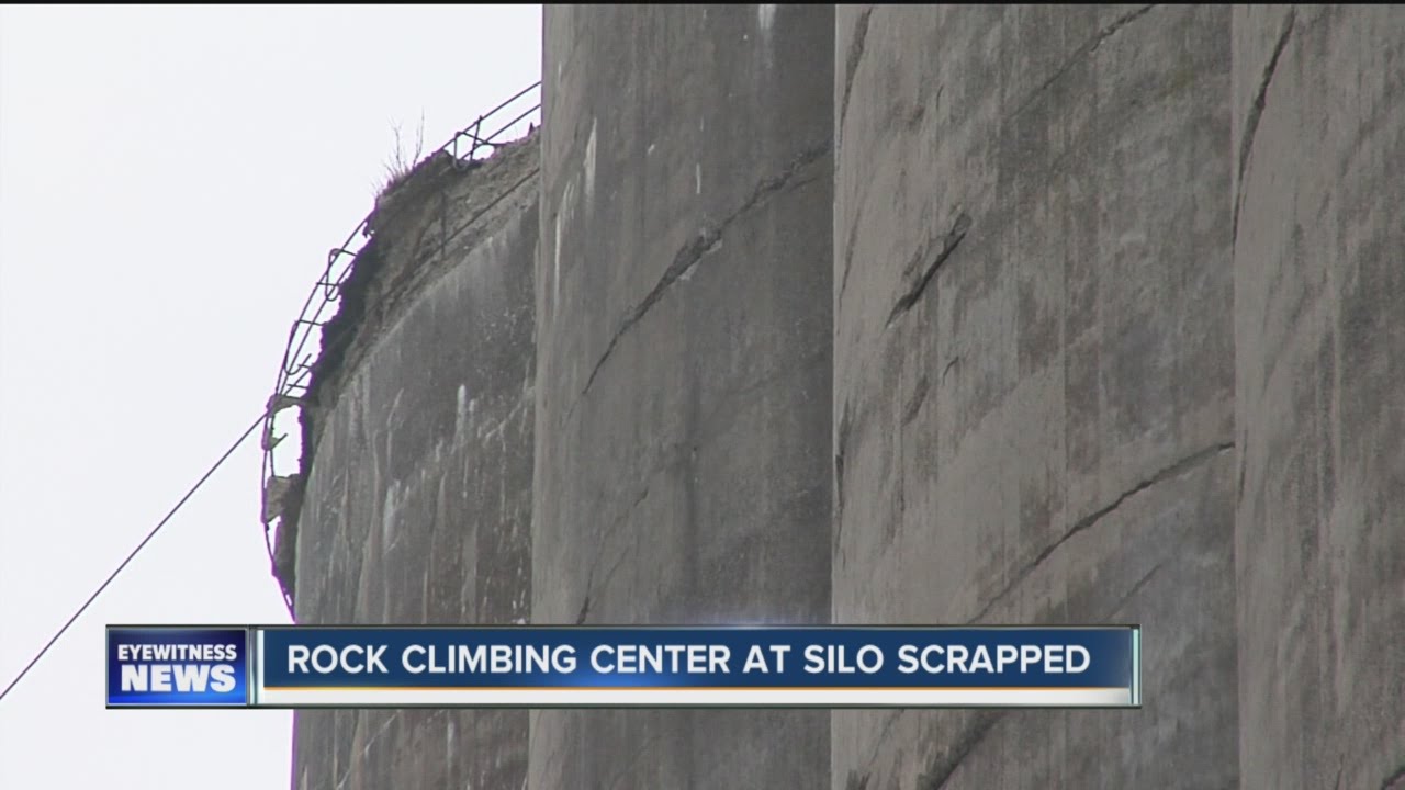 Rock climbing project at Buffalo silo scrapped - YouTube