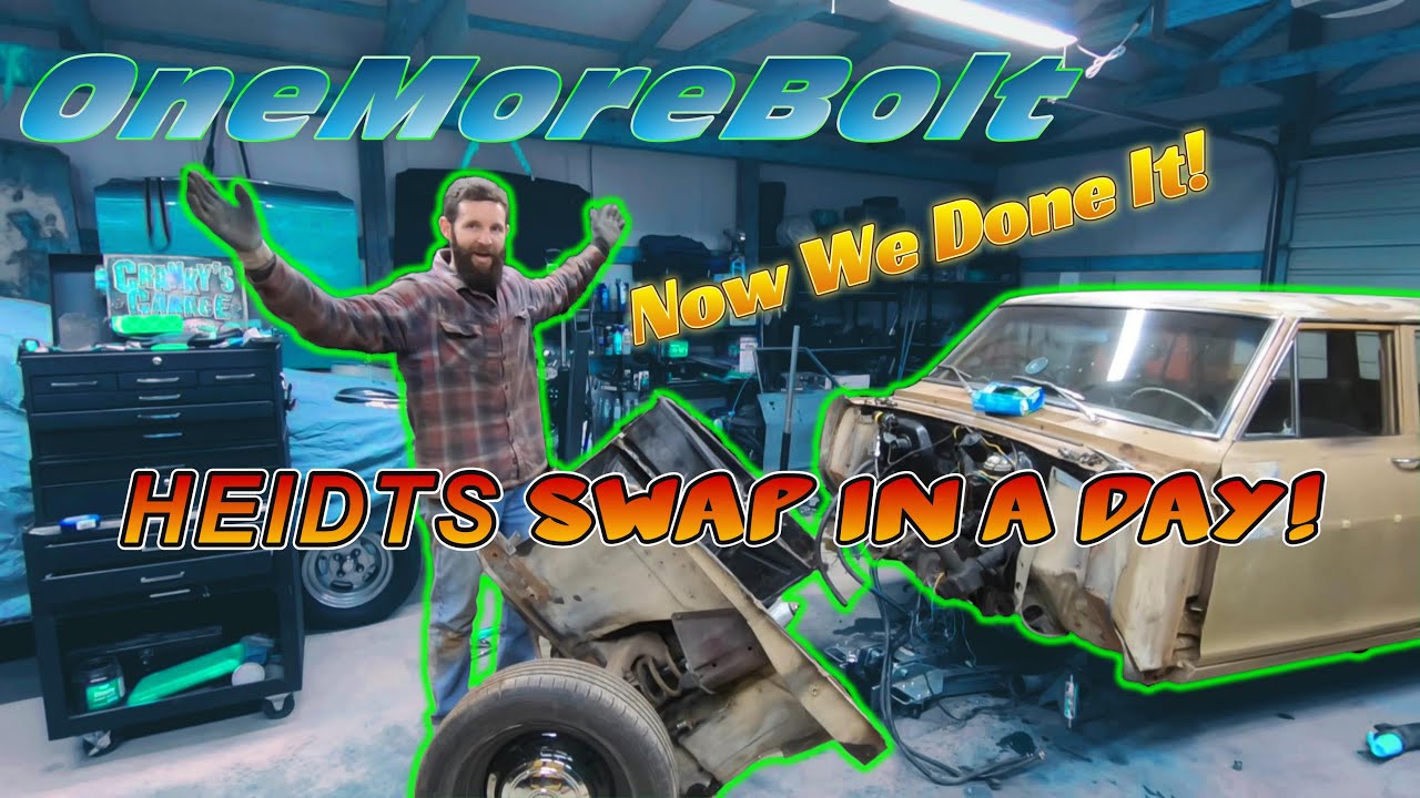 Installing a Heidts Front End on a 1965 Nova Wagon – 1 Day Swap! - YouTube