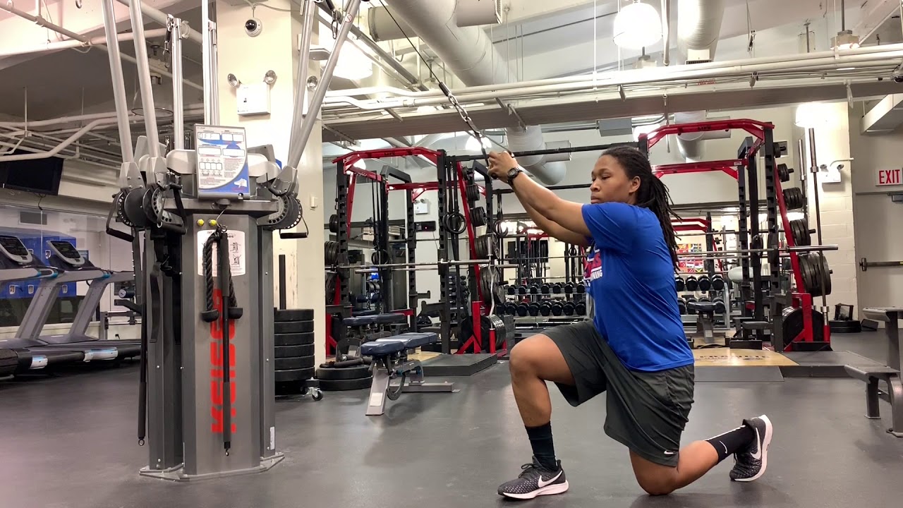 1/2 Kneeling Cable Chop - YouTube