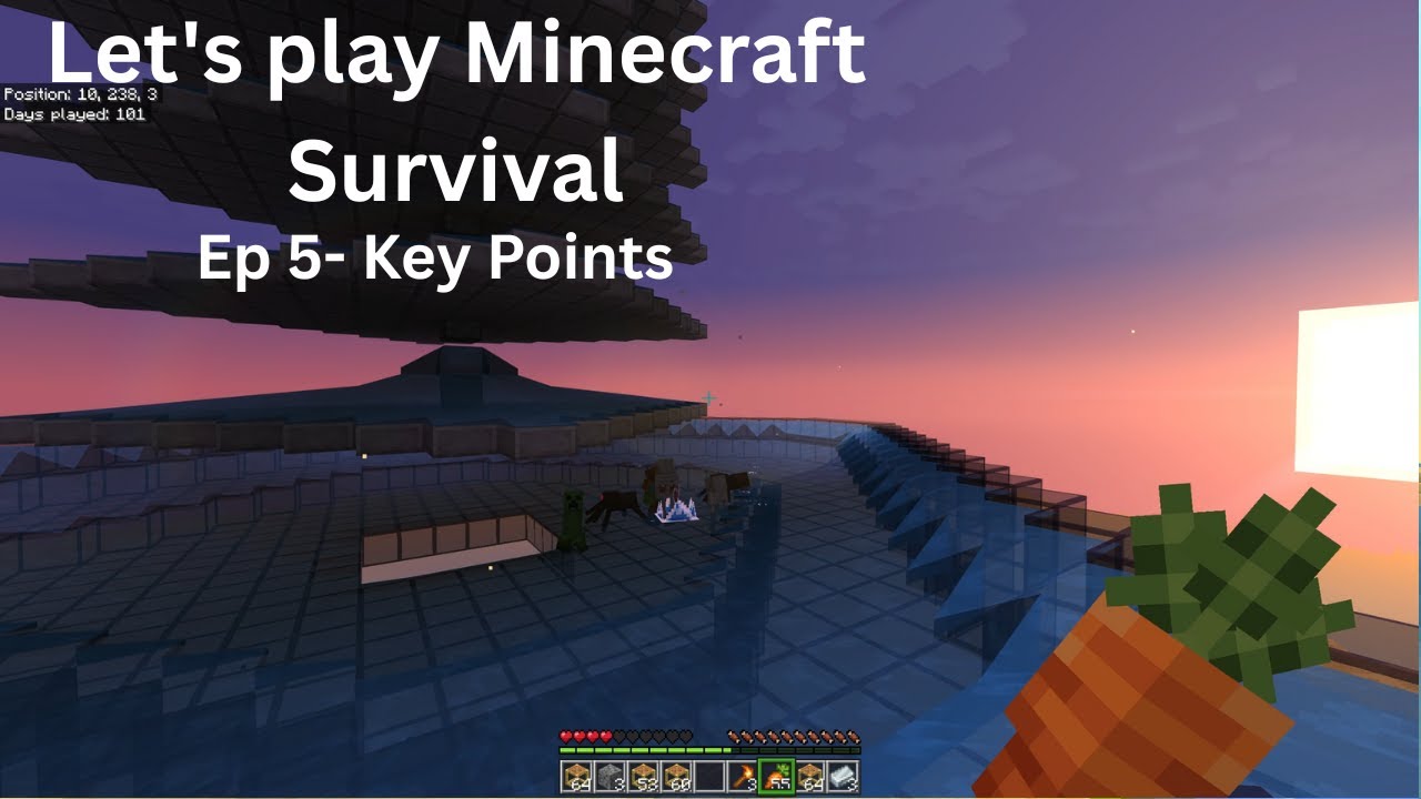 Let's Play Minecraft Survival ep 5 - Key Points - YouTube