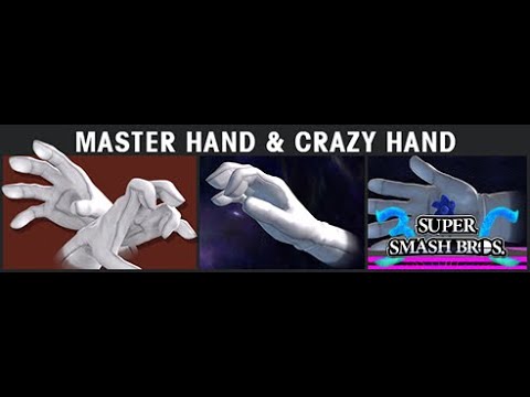 Super Smash Bros Ultimate All Master Hand & Crazy Hand Battles - YouTube
