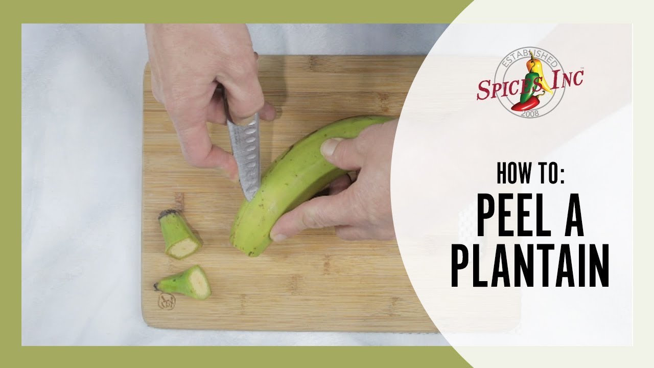 How to Peel a Plantain - YouTube