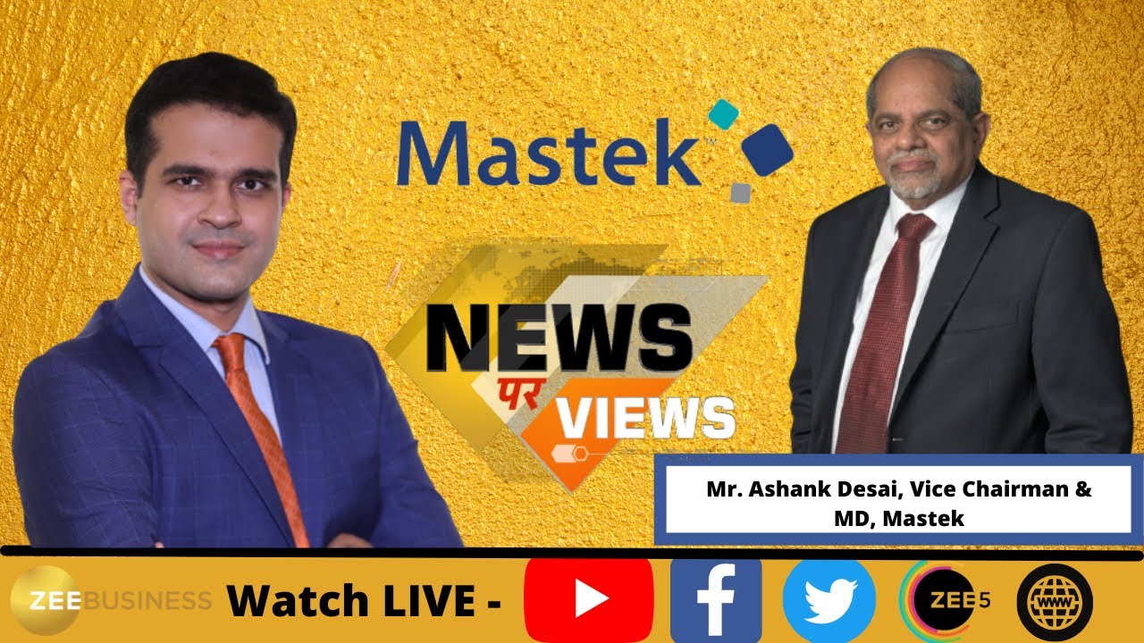 Mastek VC & MD Mr. Ashank Desai, , In Conversation With ZeeBiz On ...