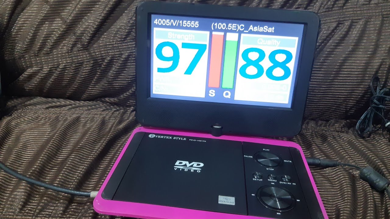 Dvd sat finder | mini lcd tv - YouTube