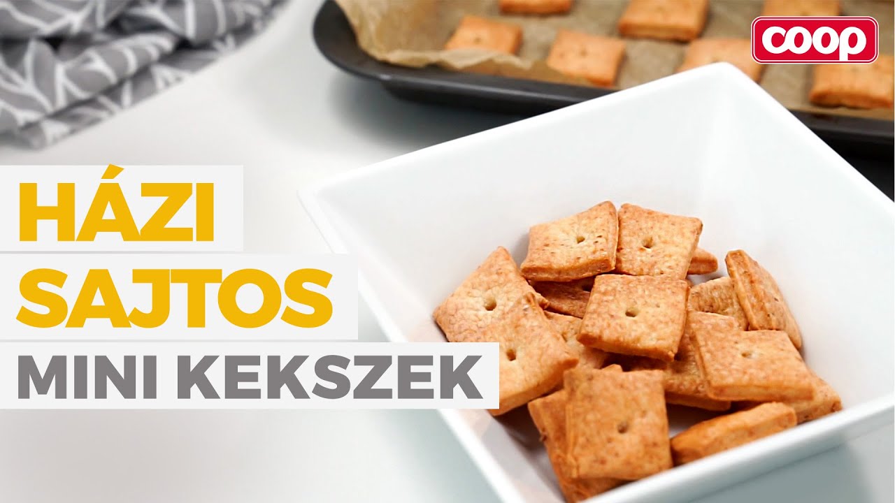 Házi sajtos mini kekszek| Coop recept 🏡🧀🤩 - YouTube