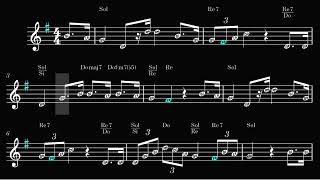 Va, pensiero║DoReMi║Notas con nombres y acordes║Partitura║Flauta Oboe ...