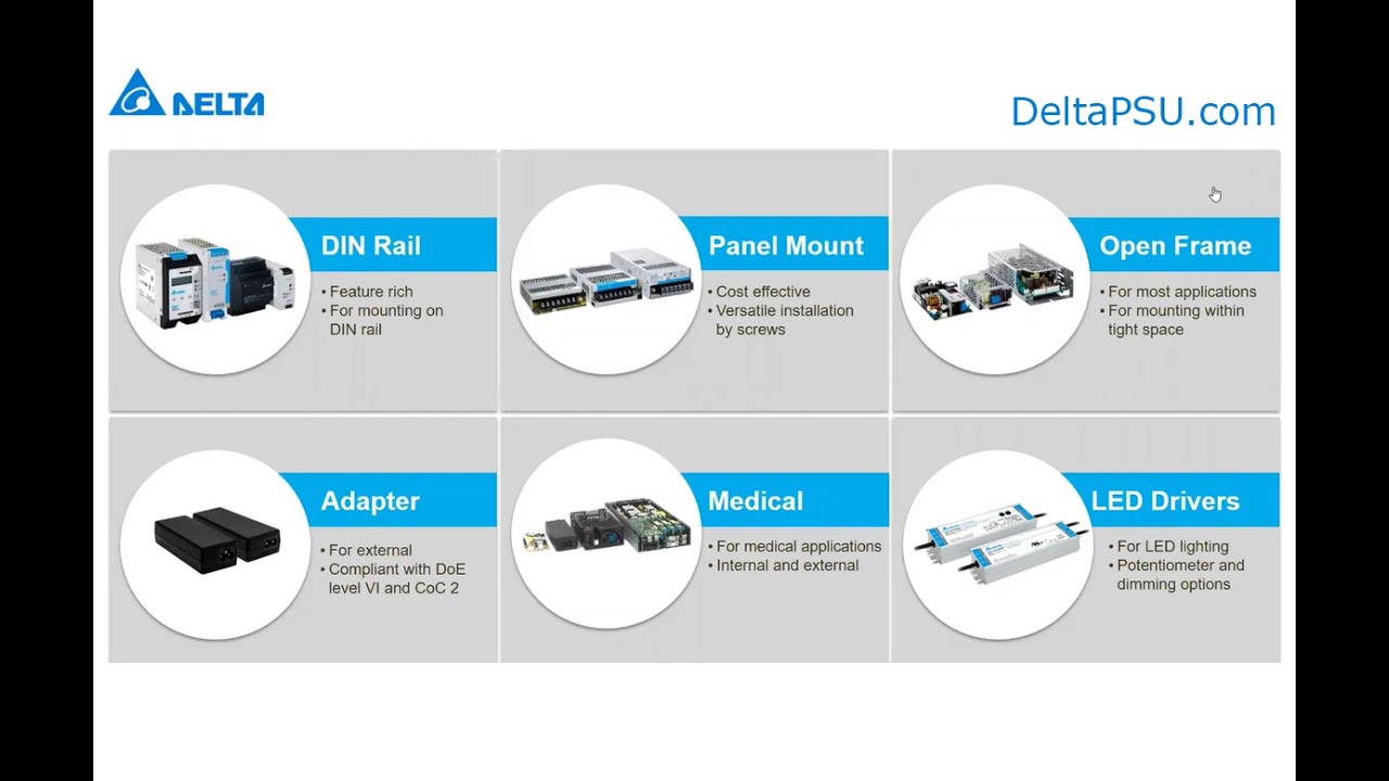 Delta Power Supplies - YouTube