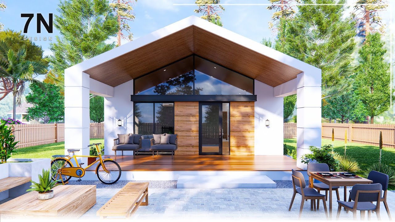 7 x 9 Meter House Design | Small House Plan(2Bedroom) - YouTube