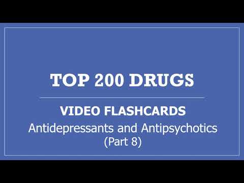 Top 200 Drugs Pharmacy Flashcards with Audio - Part 8 Antidepressants ...