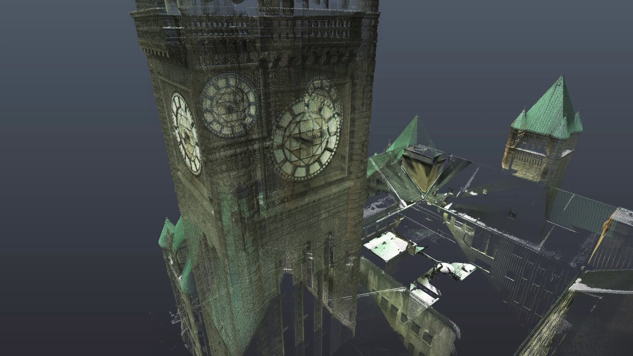 Clock Tower Exterior 3D Scan - YouTube