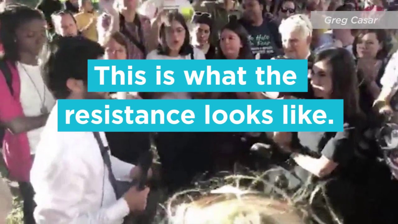 Protest of SB4 - Activists Arrested in Gov. Abbott's Office - YouTube