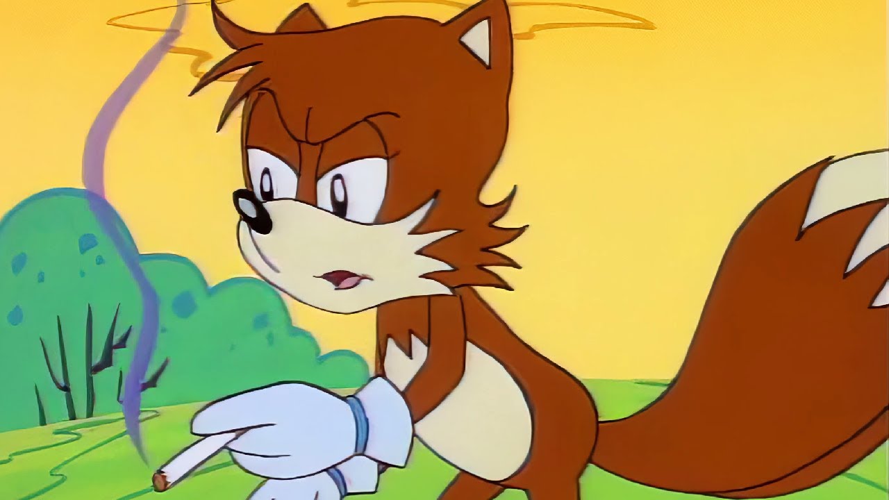 Tails Tries Smoking (Sonic Says 4K AI Upscale) - YouTube