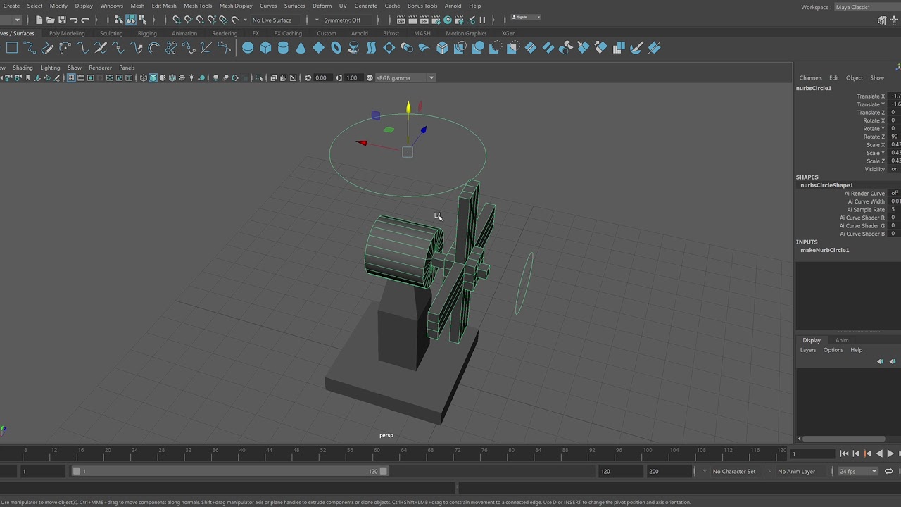 Simple fan rotating tutorial - YouTube