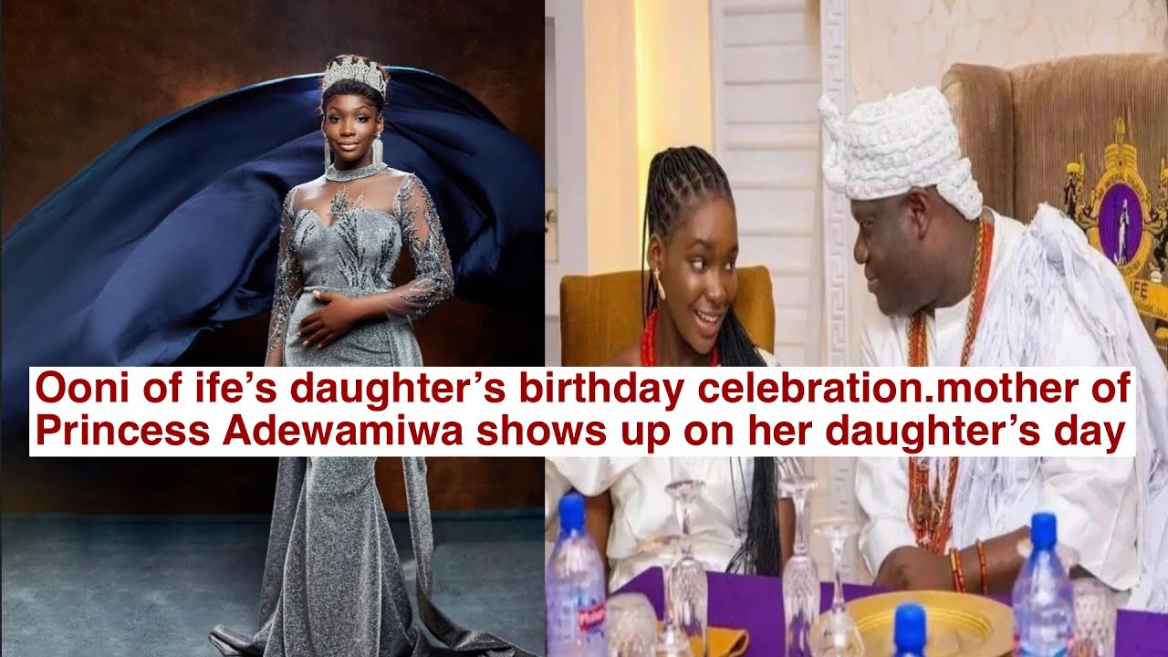 Ooni of ife claps for princess Adewamiwa as she danced with her mother ...