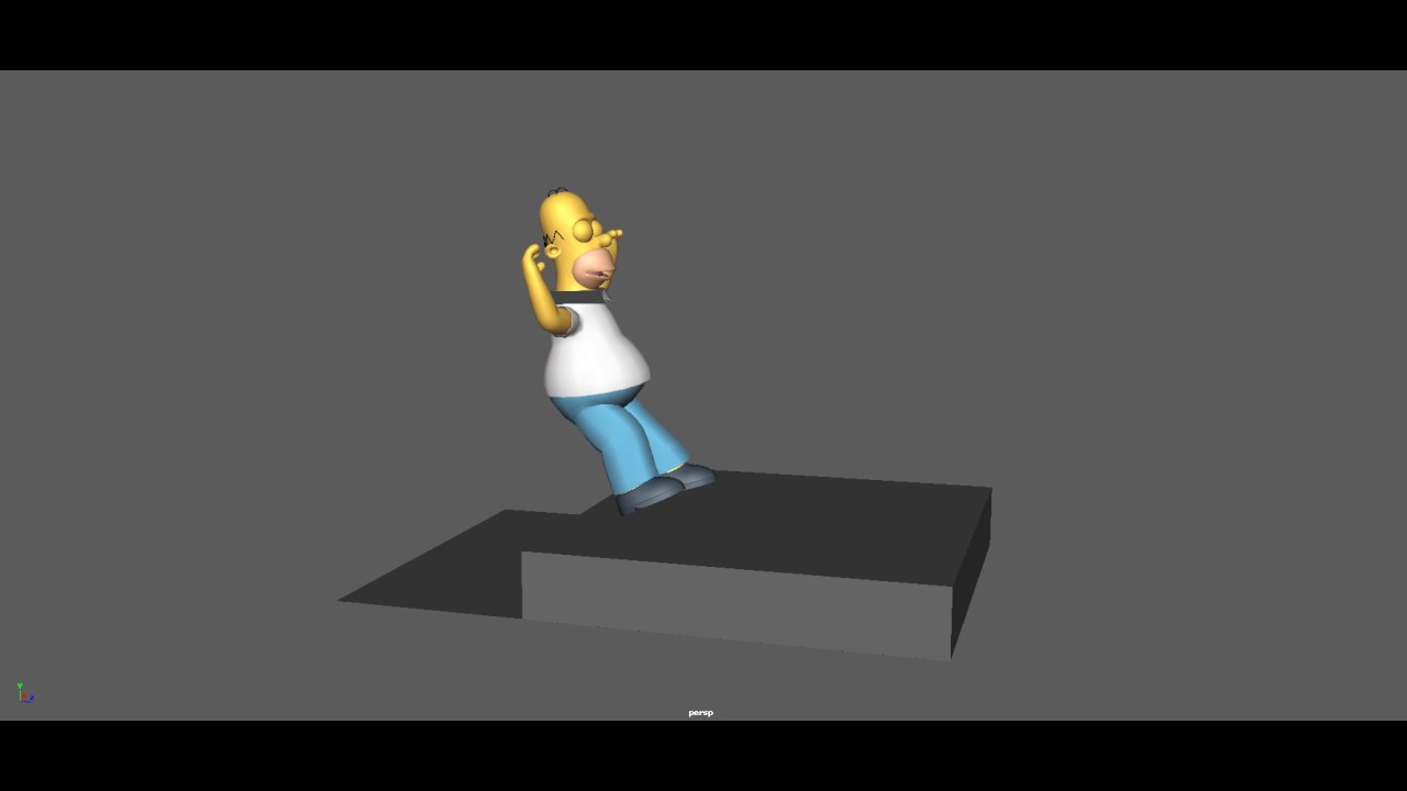 Homer Simpson Jumping - YouTube