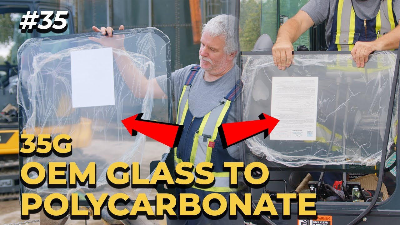 Easy Excavator Windshield Replacement Using 🛡️SHIELDS® Polycarbonate ...