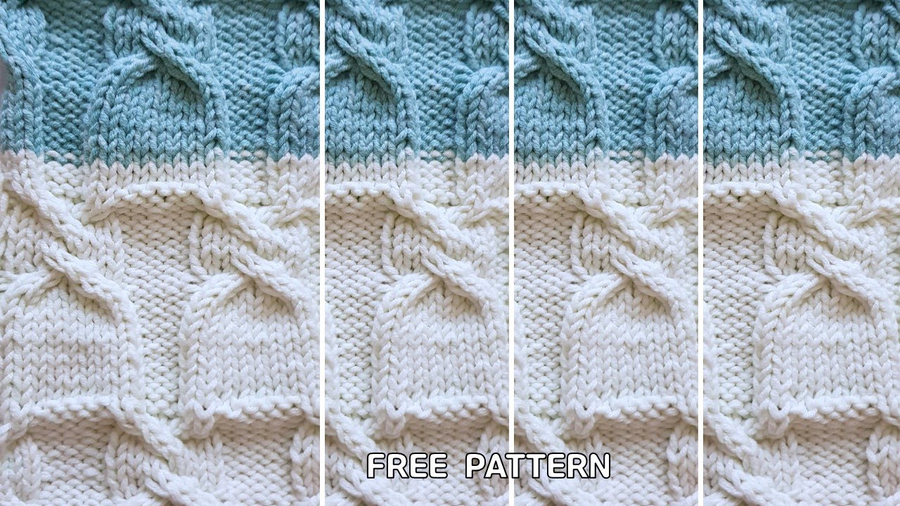대바늘 손뜨개 쉽게 4 방향 이어서 꽈배기 뜨기 무료 도안free Pattern가방스웨터 가디건 조끼목도리