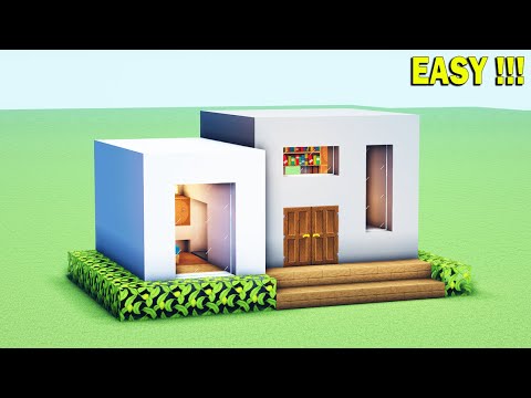 Minecraft - Cara Membuat Rumah Modern Simple di Minecraft - YouTube