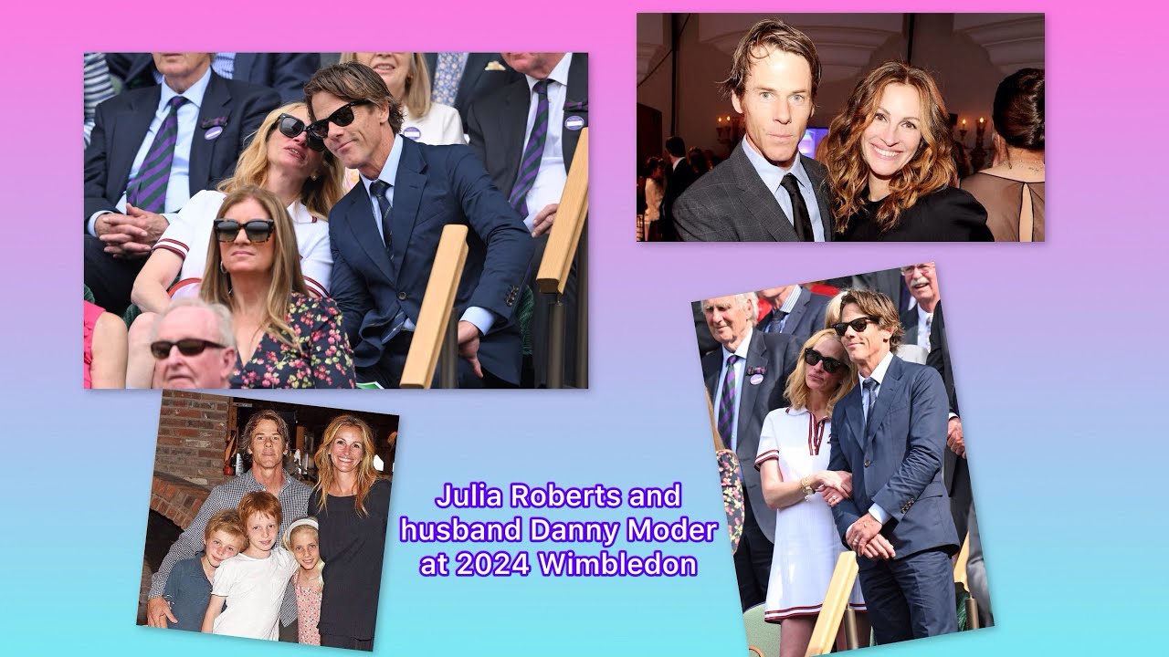 Julia Roberts and husband Danny Moder enjoyed Wimbledon date - YouTube