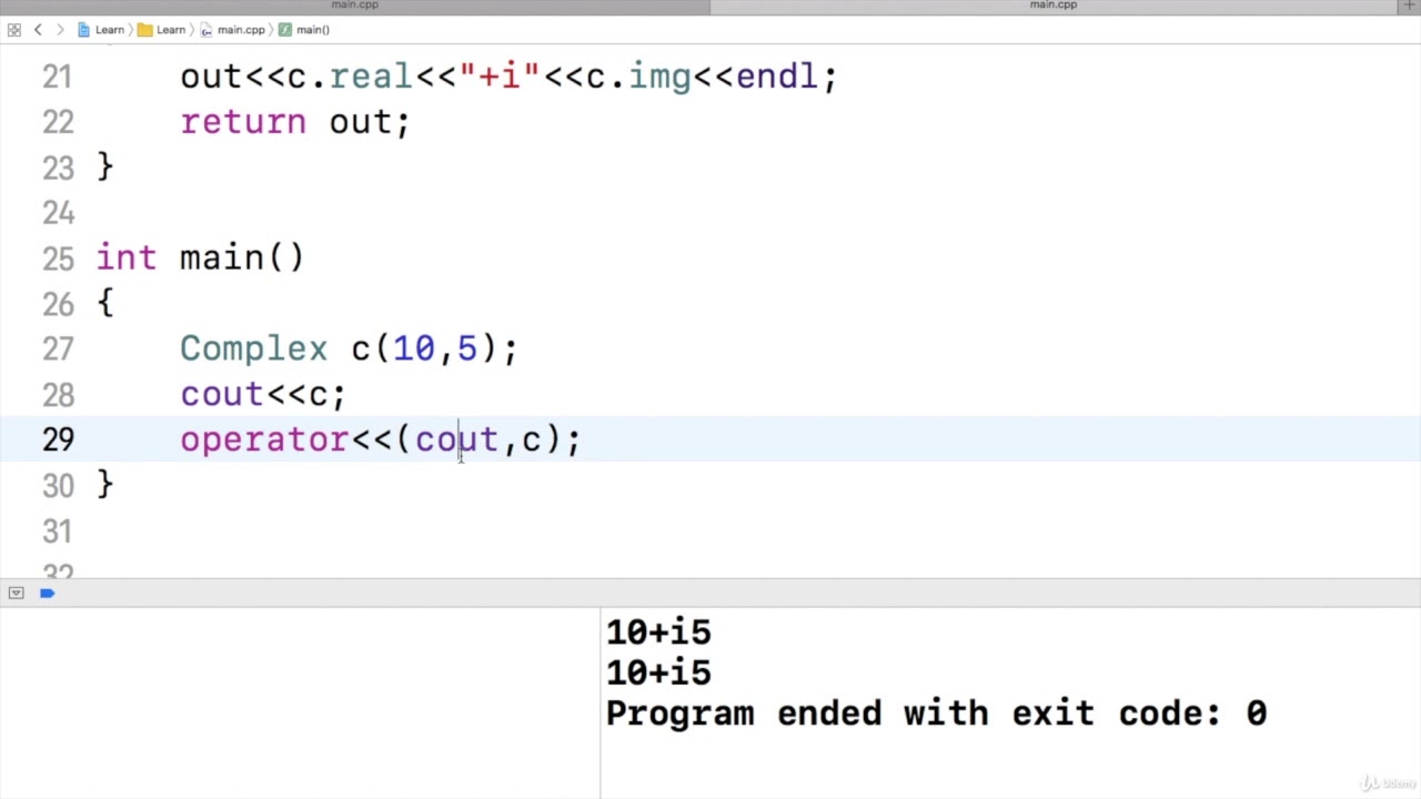 147 Demo Insertion Operator Overloading Youtube