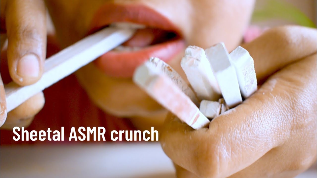 Slate pencil | pencil eating | sheetal ASMR crunch - YouTube