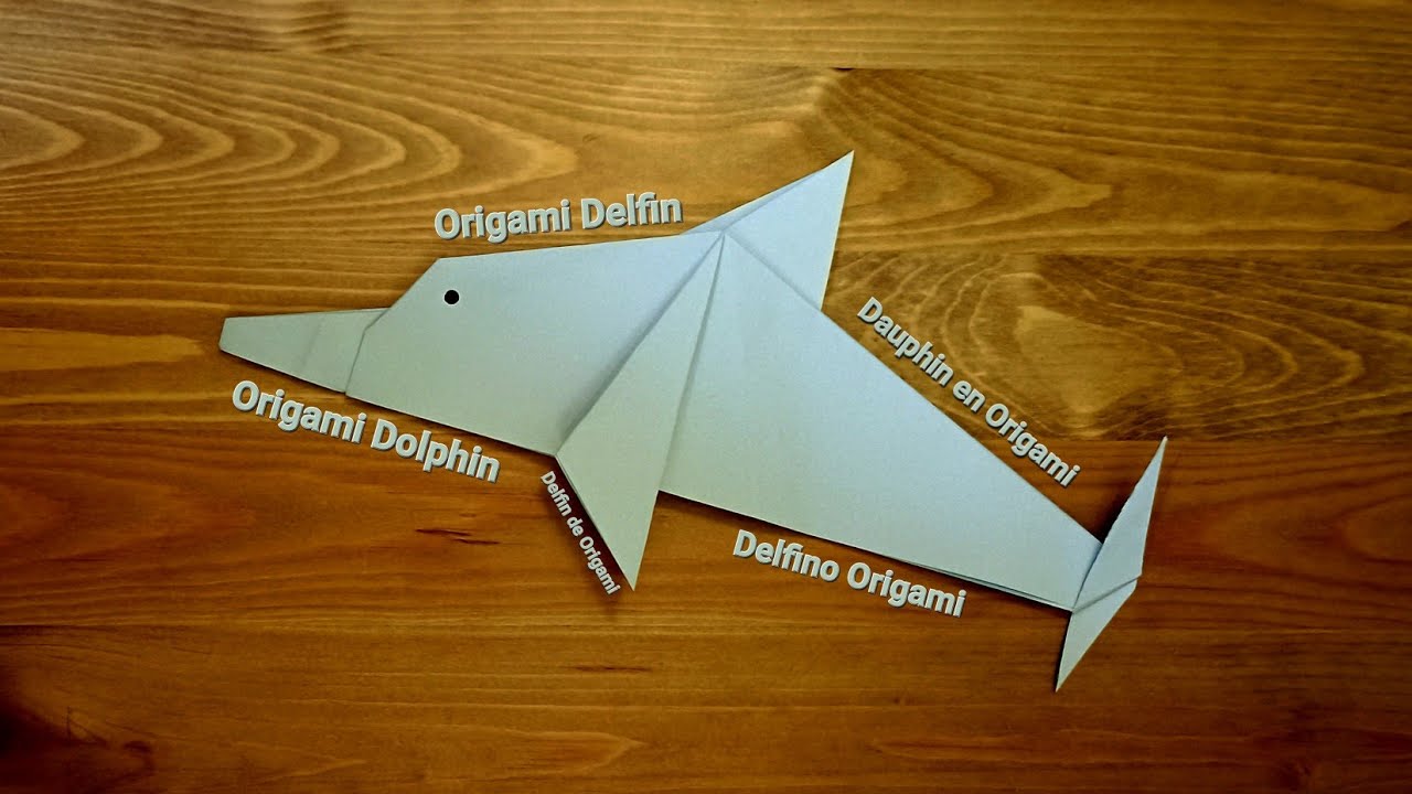 Delfin hajtogatása (Origami) - YouTube