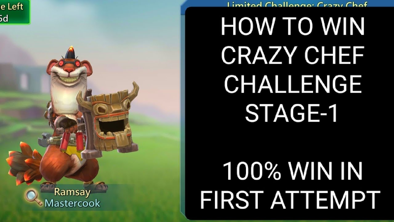 WIN CRAZY CHEF LIMITED CHALLENGE STAGE-1 IN FIRST ATTEMPT 100%% - YouTube