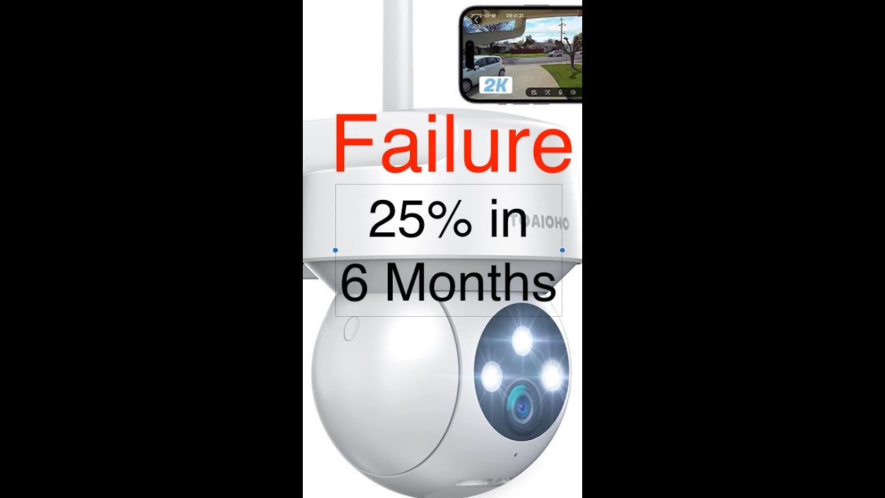 TOAIOHO Wifi 2.4GHz Security Camera Fail Report - YouTube