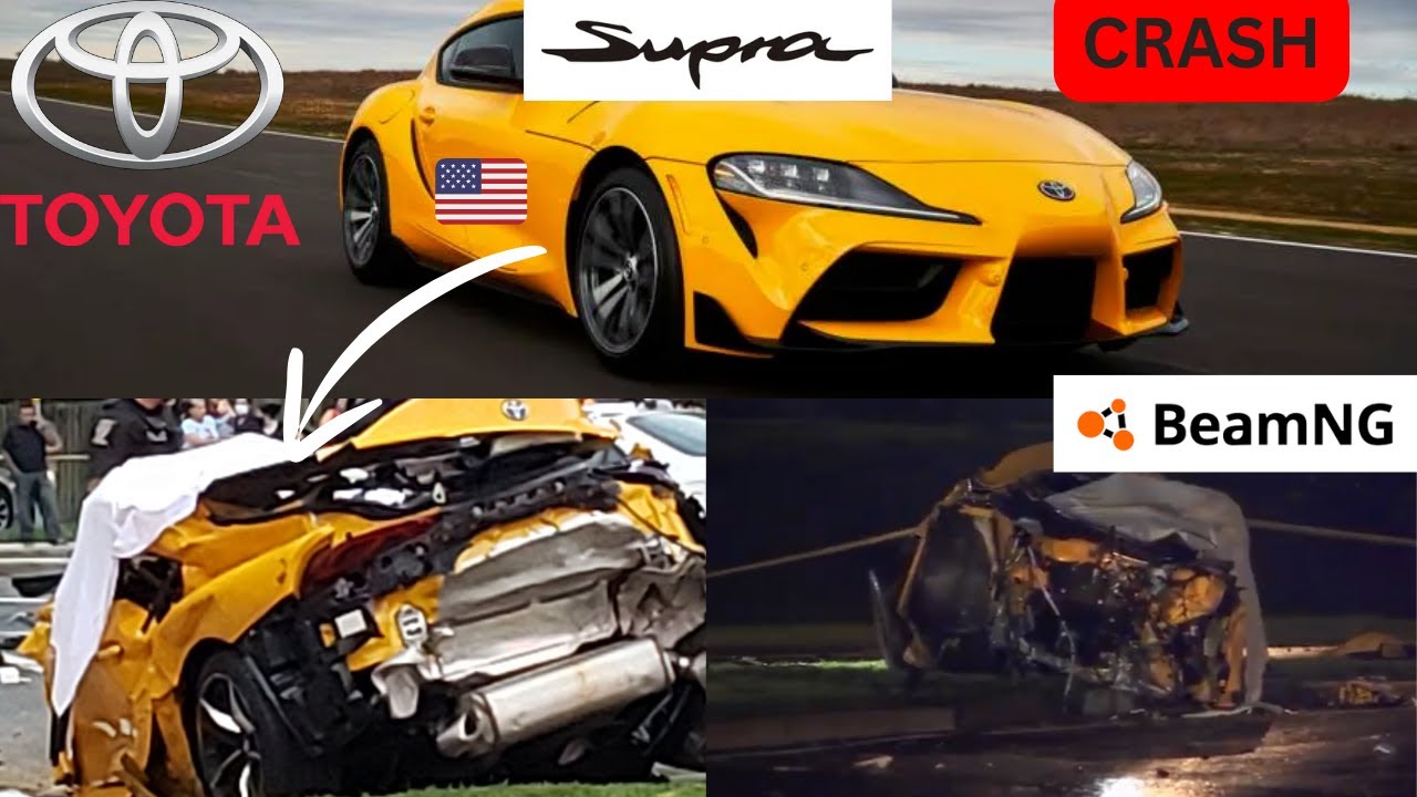 TOYOTA GR SUPRA CRASH MARYLAND USA | RECREATION | BeamNG.Drive#beamng ...