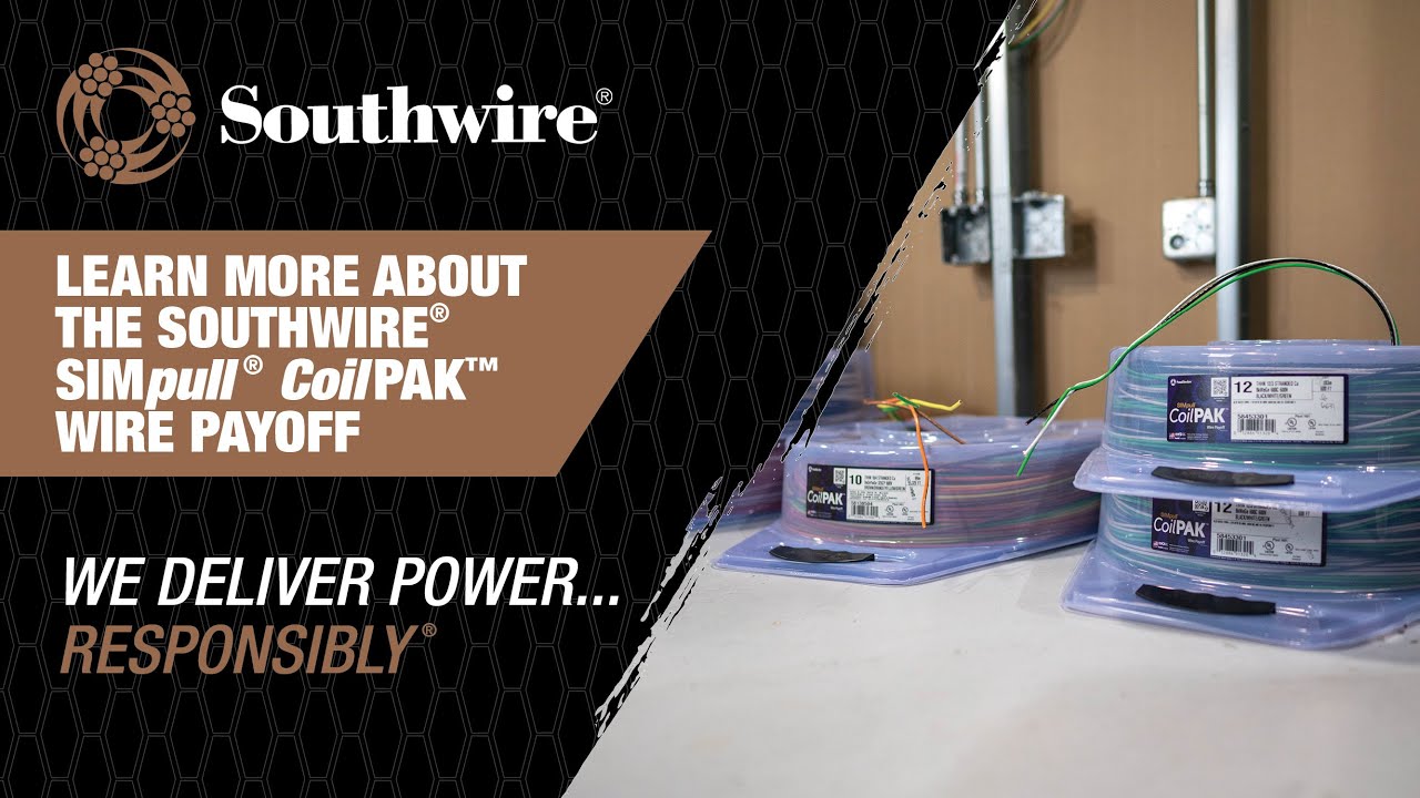 Learn more about the Southwire® SIMpull® CoilPAK™ Wire Payoff - YouTube