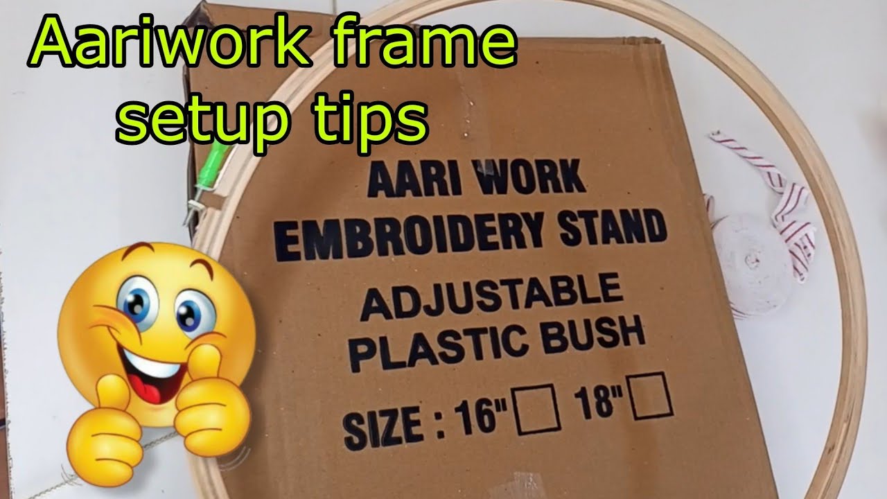 Aariembroidery frame setup tips | aari frame nada wrapping Teqnique ...